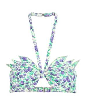 Rabanne Liberty Print Sleeveless Bralette Top