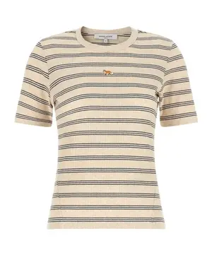 MAISON KITSUNE Short-sleeved T-shirt - Beige