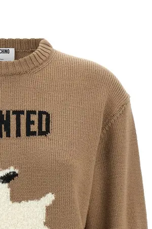 Moschino Extra-fine Merino Wool Intarsia Sweater