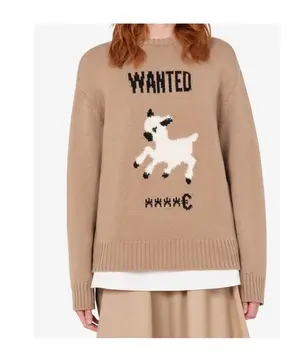Moschino Extra-fine Merino Wool Intarsia Sweater
