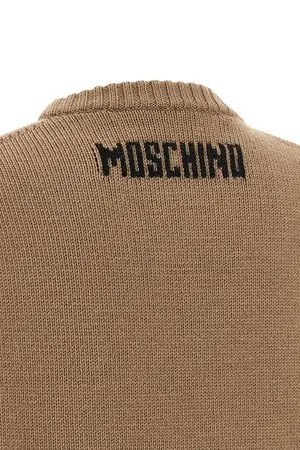 Moschino Extra-fine Merino Wool Intarsia Sweater