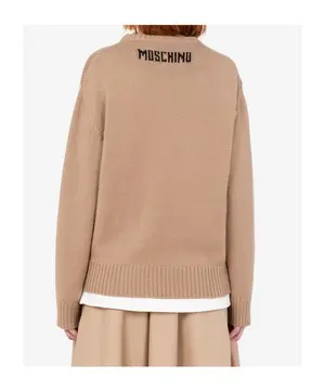 Moschino Extra-fine Merino Wool Intarsia Sweater