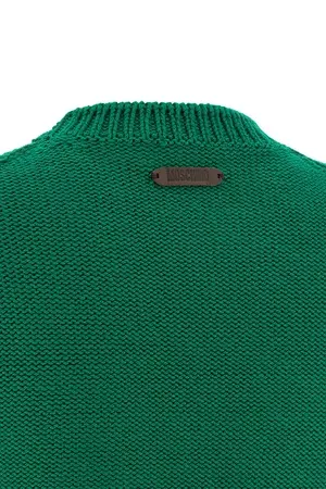 Moschino Extra-fine Merino Wool Intarsia Sweater