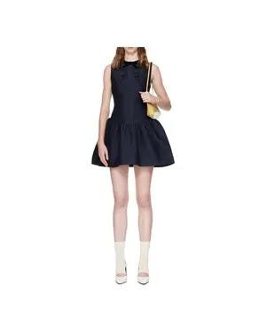 SHUSHU/TONG Ruffled Bow-detail Mini Dress