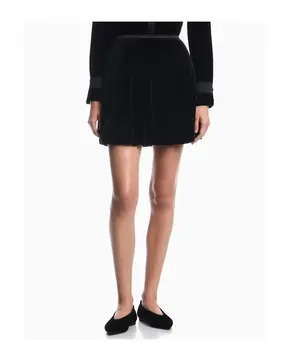 Emporio Armani Velvet Mini Skirt