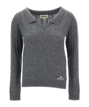 SHUSHU TONG V-neck Sweater - Grey