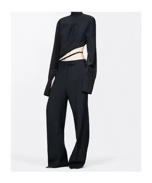TOM FORD Washed Silk Tuxedo Jumpsuit With Belt Detail