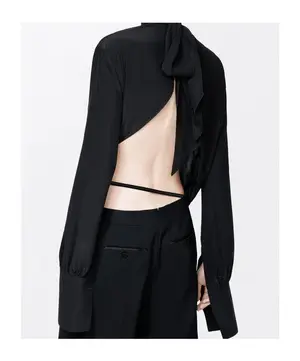 TOM FORD Washed Silk Tuxedo Jumpsuit With Belt Detail