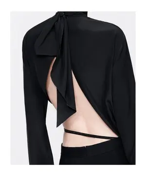 TOM FORD Washed Silk Tuxedo Jumpsuit With Belt Detail