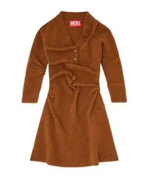 DIESEL® Button Detailed V-neck Cardigan