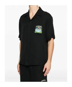 Casablanca Camp Collar Short Sleeve Shirt