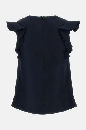 SHUSHU/TONG Bead-embellished Ruffled-sleeves Blouse