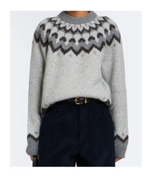 NILI LOTAN Alan Fair Isle Pattern Sweater