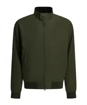 Barbour Stand Collar Zip Bomber Jacket