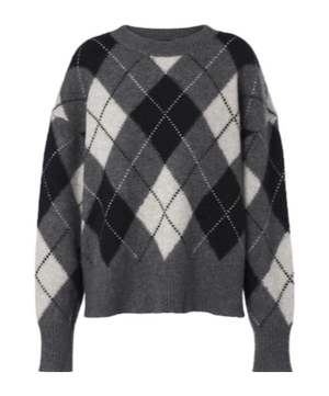 NILI LOTAN Donnika Diamond-Pattern Sweater