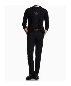 EMPORIO ARMANI V-neck Button-up Cardigan