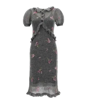 SHUSHU/TONG Knit Short-sleeve Dress