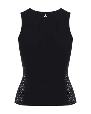 Patrizia Pepe Lace Panel Knitted Top