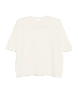Soft Goat Short-sleeve Fine-knit Cashmere T-shirt