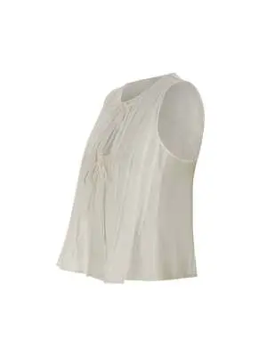 Hugo Boss Ilenna Pleated Tie-neck Top