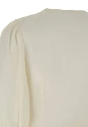 Hugo Boss Briketta Lace Trim Cropped Blouse