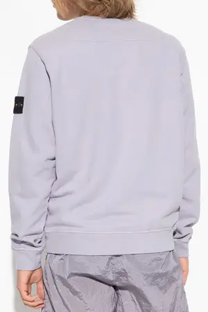 STONE ISLAND Compass-motif Jersey-fleece Sweatshirt