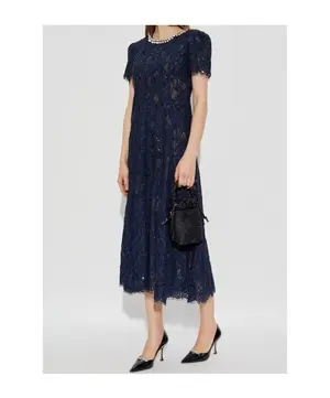SELF-PORTRAIT Sequin Lace Maxi Dress