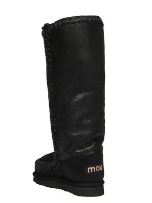 Mou Stitching Knee-length Boots