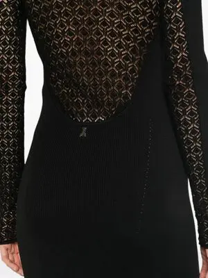 Patrizia Pepe Lace Panel Midi Dress
