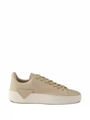 Prada Court Leather Sneakers Neutrals