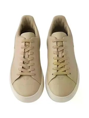 Prada Court Leather Sneakers - Neutrals