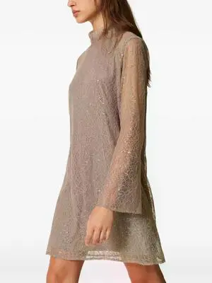 TWINSET Short Lace Dress With Sequins