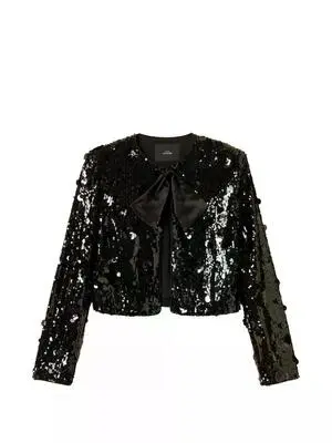 TWINSET Full Sequin Jacket With Flowers