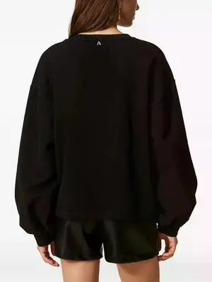 TWINSET Sweatshirt With Embroidery And Feathers