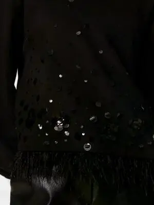 TWINSET Sweatshirt With Embroidery And Feathers