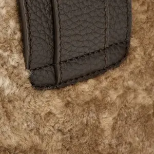 Hogan Faux Fur Panel Shoulder Bag