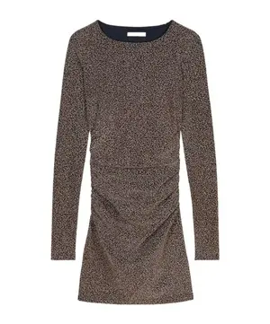 Patrizia Pepe Ruched Lurex Mini Dress