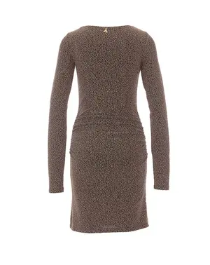Patrizia Pepe Ruched Lurex Mini Dress