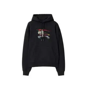 BURBERRY Logo Hoodie - Black