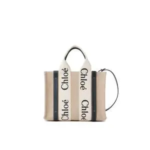 CHLOE Woody Small Tote Bag - Cream