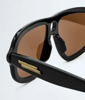 Bottega Veneta Sophia Ribbon Aviator Sunglasses