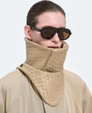 Bottega Veneta Sophia Ribbon Aviator Sunglasses