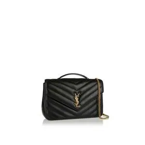 SAINT LAURENT Loulou Large Leather Shoulder Bag