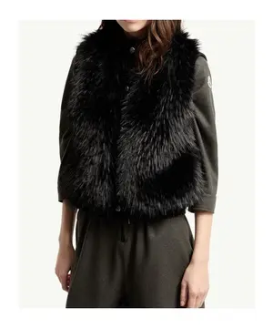 Moncler Button-up Padded Gilet - Black