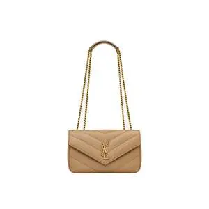 SAINT LAURENT Lou Lou Small Bag - Brown