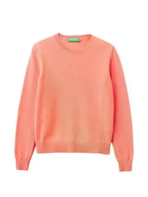 BENETTON Crew-neck Sweater - Pink