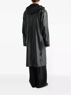 LEMAIRE Long Raincoat In Coated Linen And Cotton Blend