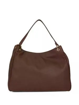 LOVE MOSCHINO Logo-plaque Grained-effect Tote Bag