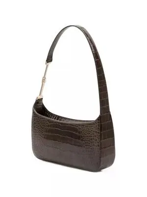 TOM FORD Tumbled Printed Crocodile-leather Arc Small Shoulder Bag