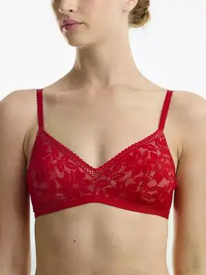 Wolford Floral-lace Triangle Bra - Red